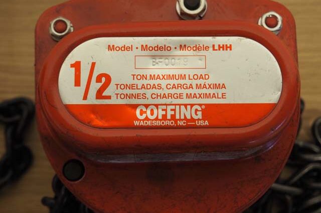 Coffing LHH Hand chain Hoist 500kg - Industriële Veiling Eindhoven