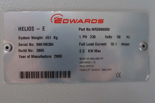 Edwards Helios-H Gas Abatement system - Industriële Veiling Eindhoven