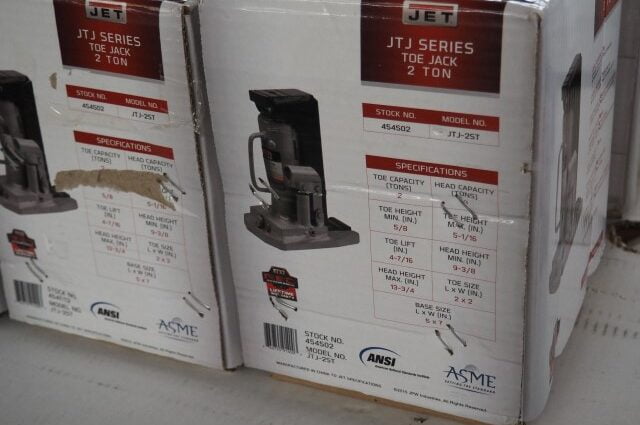 JET Hydraulic Toe jack 2 ton - Industriële Veiling Eindhoven