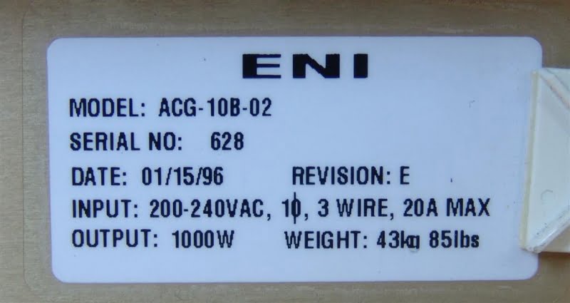RF Generator, ENI ACG-10B 3 - Industriële Veiling Eindhoven